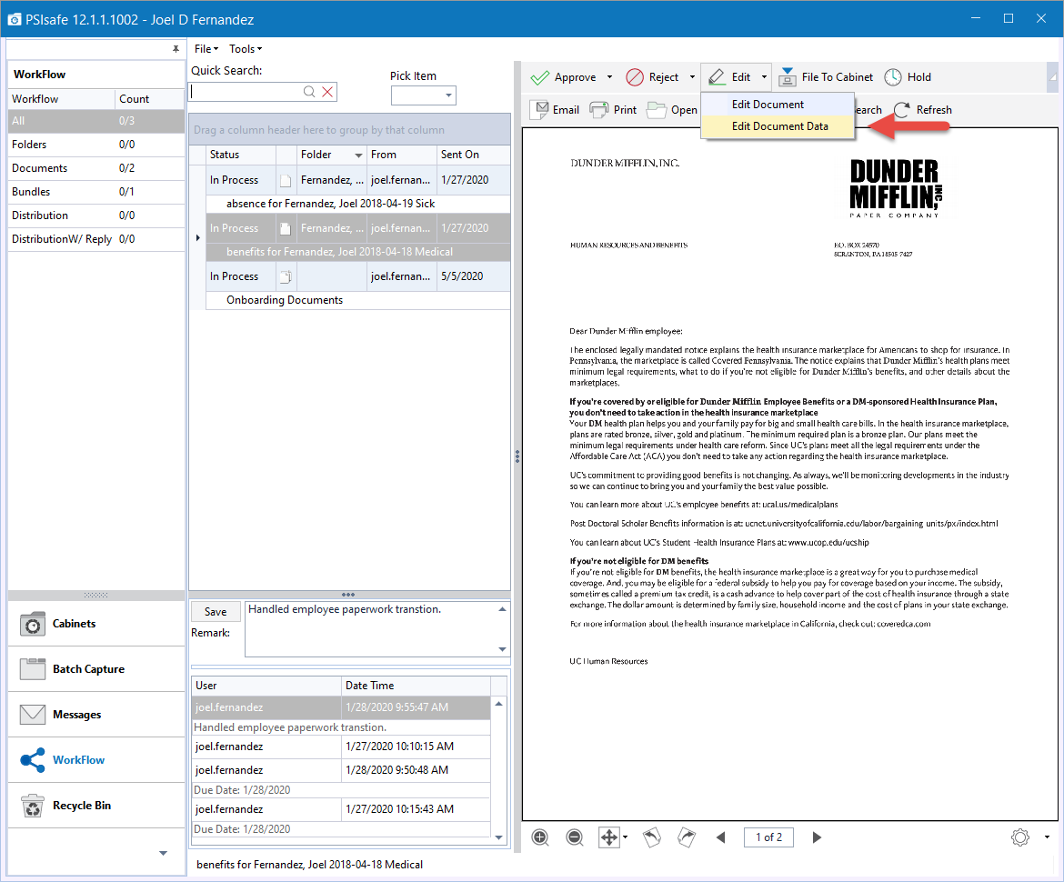 PSIsafe Management Administrator Guide: Workflow: Adding and Editing ...